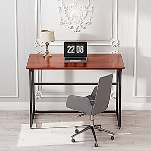 EUREKA ERGONOMIC Folding Computer Desk, Foldable for Home Office PC Study Writing Student, 43'', No Assembly Adjustable for Small Space, Cherry