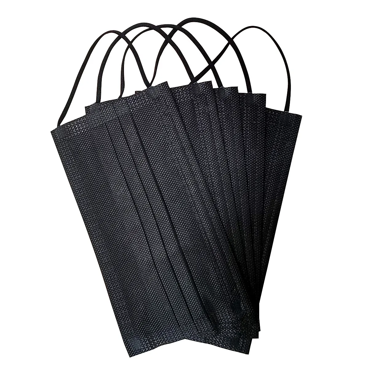 Surgipack MFCRERO Black Disposable Protective Mask - Pack of 50, Earloops & Adjustable for Daily Use - Non-Woven Face Masks from Healthy Supplies