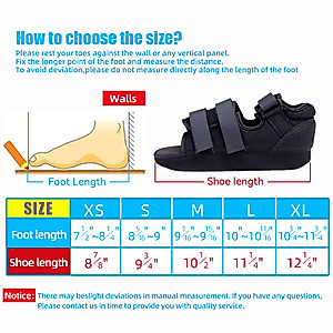 GHORTHOUD Post op Shoes for Broken Toe Medical Walking shoes Cast Foot Brace for Foot Surgery Operation,Fracture or Ulcer（Medium