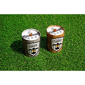 Cabinite Log Cabin Collection, Wild Woods Scented Candle. Eco-Friendly Candle Made with Coconut/Apricot Wax. Over 55+ Hour Burn time. Handmade in The USA.