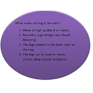 Moneep Cotton Canvas Tote Bag for Women, Cute and Inspirational for Travel, Beach Trips, Grocery Shopping