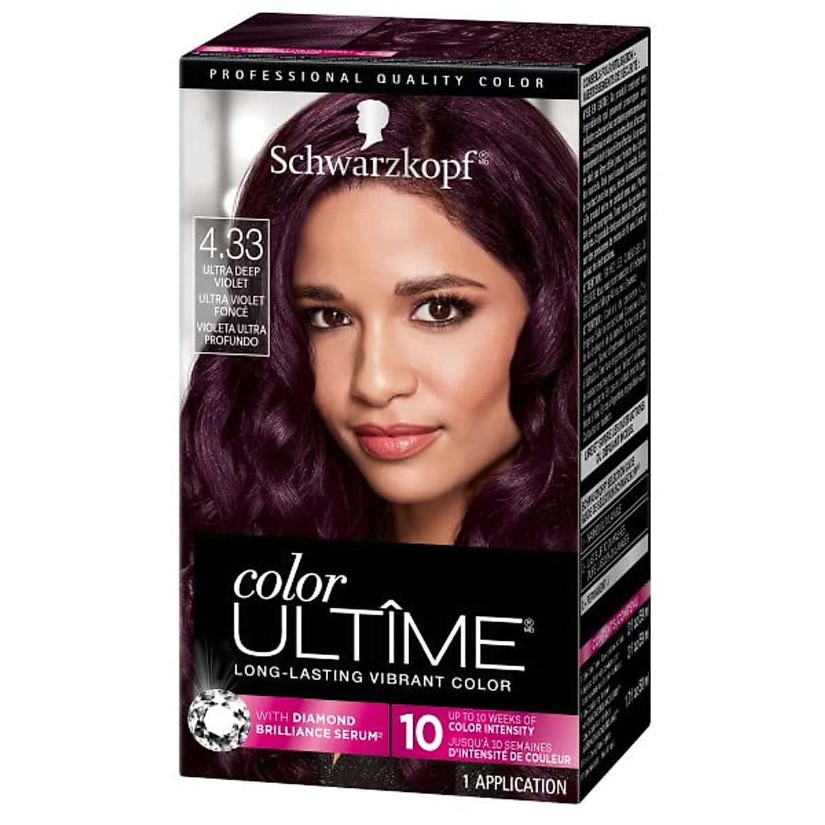 Schwarzkopf Color Ultime Hair Color Cream, 4.33 Ultra Deep Violet