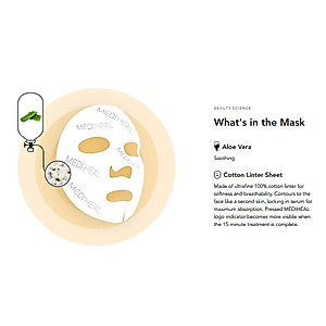 Mediheal Official [Korea's No 1 Sheet Mask] - 10 Pack Collagen Essential Lifting & Firming Mask/Collagen & Peptides & Beta Glucan Contained Anti-Wrinkle and Soothing Facial Mask Sheet