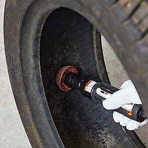 Low Speed Air Tire Buffer Tire Repair Tool Polishing Tool Kit, Truck Pneumatic Tire Grinder 2800RPM 55mm