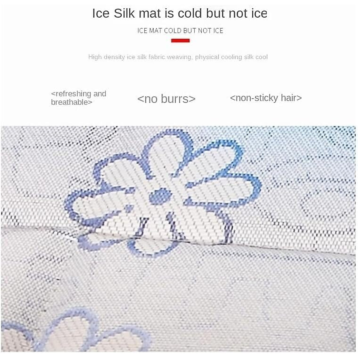 Dog Bed,Cool mat,Dog mat, S XL Summer Cooling Pet Dog Mat Ice Pad Dog Sleeping Square Mats for Dogs Cats Pet Kennel Cool Cold Silk Dog Bed (Color : G, Size : L 51cmX61cm)