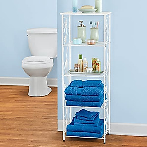 Collections Etc Butterfly Scrollwork Design Storage Shelf