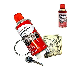 Lubricant Diversion Safe Stash Can with Food Grade Smell Proof Bag with Hidden Compartment for Keys, Cash and Valuables
