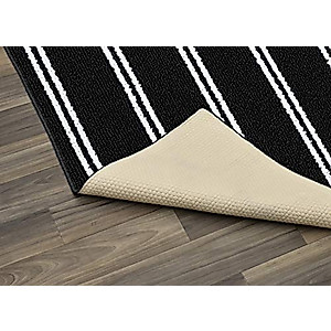 Garland Rug Avery Area Rug, 2-Feet by 5-Feet, Black