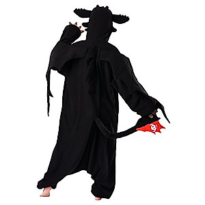 SAZAC Kigurumi - How to Train Your Dragon - Toothless - Onesie Jumpsuit Halloween Costume