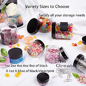 10 Gram Sample Containers with Lids, 10ML Sample Jars, 40 PCS Small Cosmetic Sample Containers for Makeup, Lotion, Eye Shadow, Liquids, Powder, Lip Balms