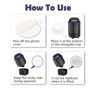 10 Pcs Refill Glue Boards 4.3 Inches Sticky Glue Pads for Fruit Fly Traps Indoor