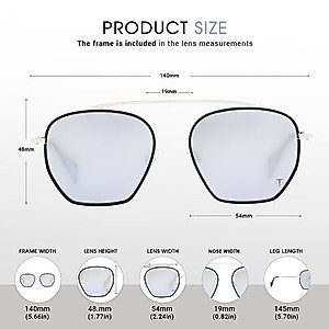 T-Charge – Geometric Polarized Sunglasses – Dark Glasses for Men, Nylon Lenses, Lightweight, Versatile Use, Lens for Sun Protection, Elegant & Sophisticated, Modern Design