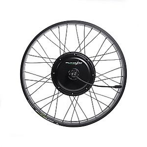 EBIKELING Waterproof Ebike Conversion Kit with Battery 26" Fat Tire Direct Drive Front or Rear Wheel Electric Bike Conversion Kit Ebike Battery & Charger Included 1500W 1200W Electric Bike for Adults