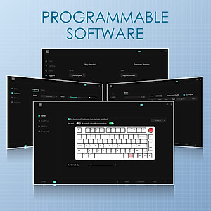 EPOMAKER TH80 Pro Wireless Gaming Keyboard, 3 Modes (2.4Ghz/Bluetooth 5.0/USB-C Wired) Mechanical Keyboard, Hot Swappable, RGB Backlit, for Windows/Mac/PS5/PS4/Xbox (Monet, Flamingo Switch)