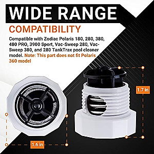 BlueStars Ultra Durable 9-100-9002 Pressure Relief Valve Replacement Kit Exact Fit for The Polaris 180 280 380 Automatic Pool Cleaners