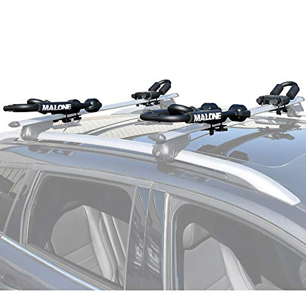 Malone Foldaway-5™ Multi-Rack Folding 1 or 2 Kayak, SUP, Canoe Carrier, Black (MPG125)
