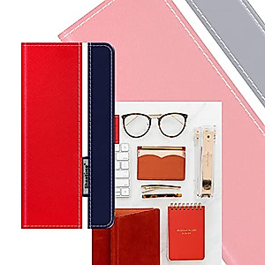 MILEGAO for Oppo Reno 6 Pro 5G Flip Cover, Magnetic Buckle Multicolor Business PU Leather Phone Case with Card Slot, for Oppo Reno 6 Pro 5G 6.55 inches