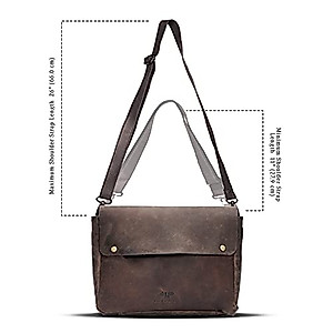 Genuine Leather Laptop Sleeve Bag Compatible with MacBook Air/Pro, 13-13.3 inch Notebook, Compatible Briefcase with MacBook Pro 14 inch