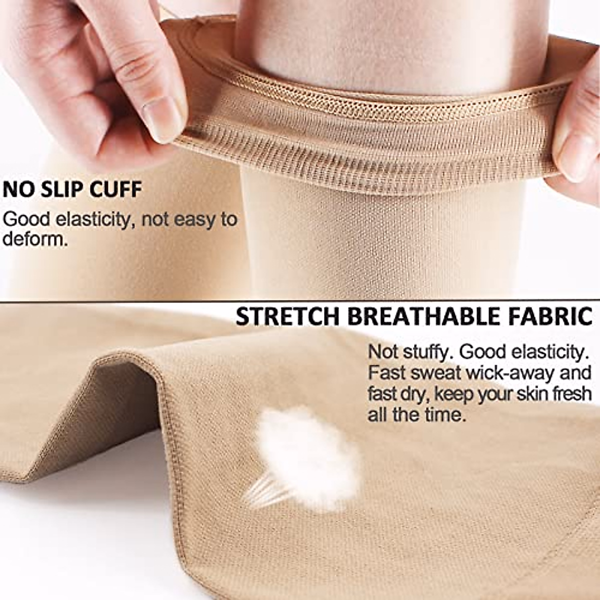 Ailaka 1 Pair Compression Calf Sleeves for Women & Men, 20-30 mmHg Graduated Support Footless Compression Socks for Varicose Veins, Shin Splints, Edema, Recovery, Maternity, Running, Travel