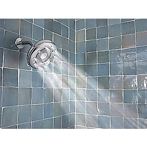 Moen N400R0CH Quattro Rainshower Showerhead with Four Unique Shower Experiences, Chrome