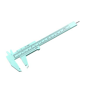 uxcell Vernier Caliper 150mm Mini Double Scale Plastic Ruler Measuring Tool Green Portable Sliding Gauge for Inside Outside Depth