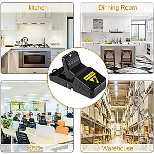 MATROTEL 6 Pack Rat Traps - Indoor/Outdoor Quick Effective Reusable Rat Snap Traps for Small to Large Rats, Instantly Kills with Powerful Steel Spring-Loaded Snap Trap