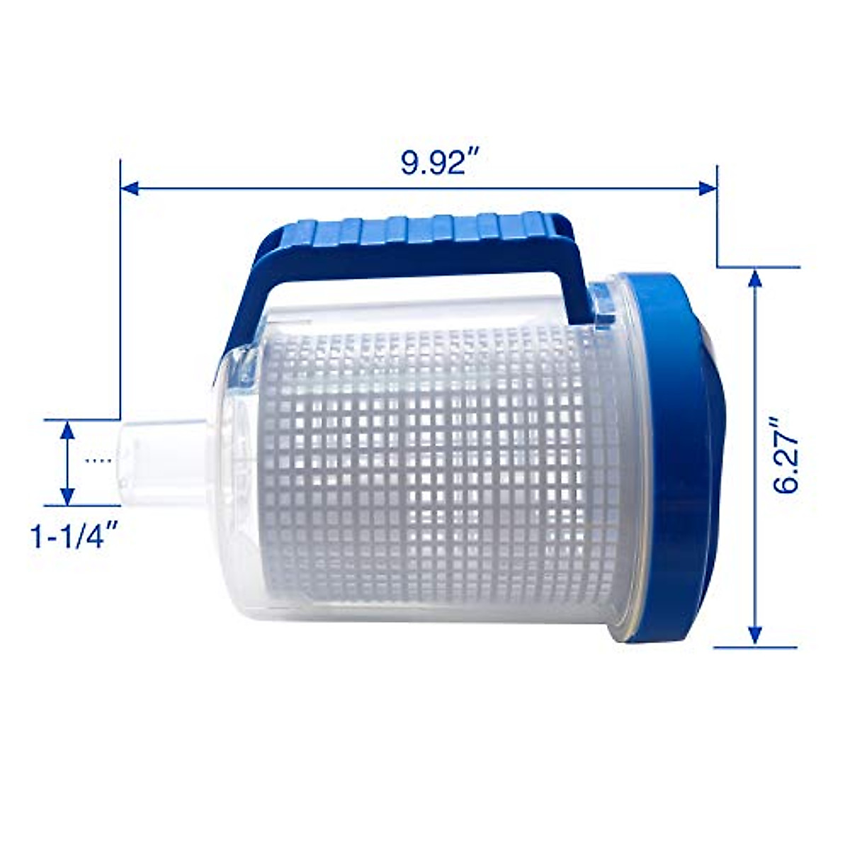 PoolSupplyTown Upgraded W560 Inline Pool Leaf Canister/Leaf Catcher/Leaf Trap with Basket Replace Hayward W560 W530, Zodiac W26705, and Pentair R211084 Pool Cleaner Leaf Canister