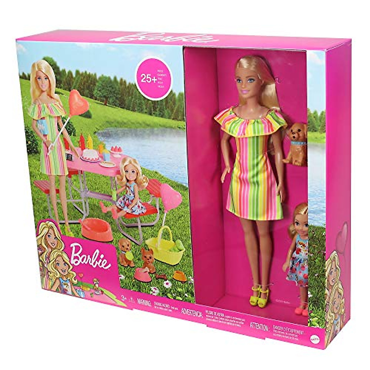 Barbie dolls Puppy Picnic Party