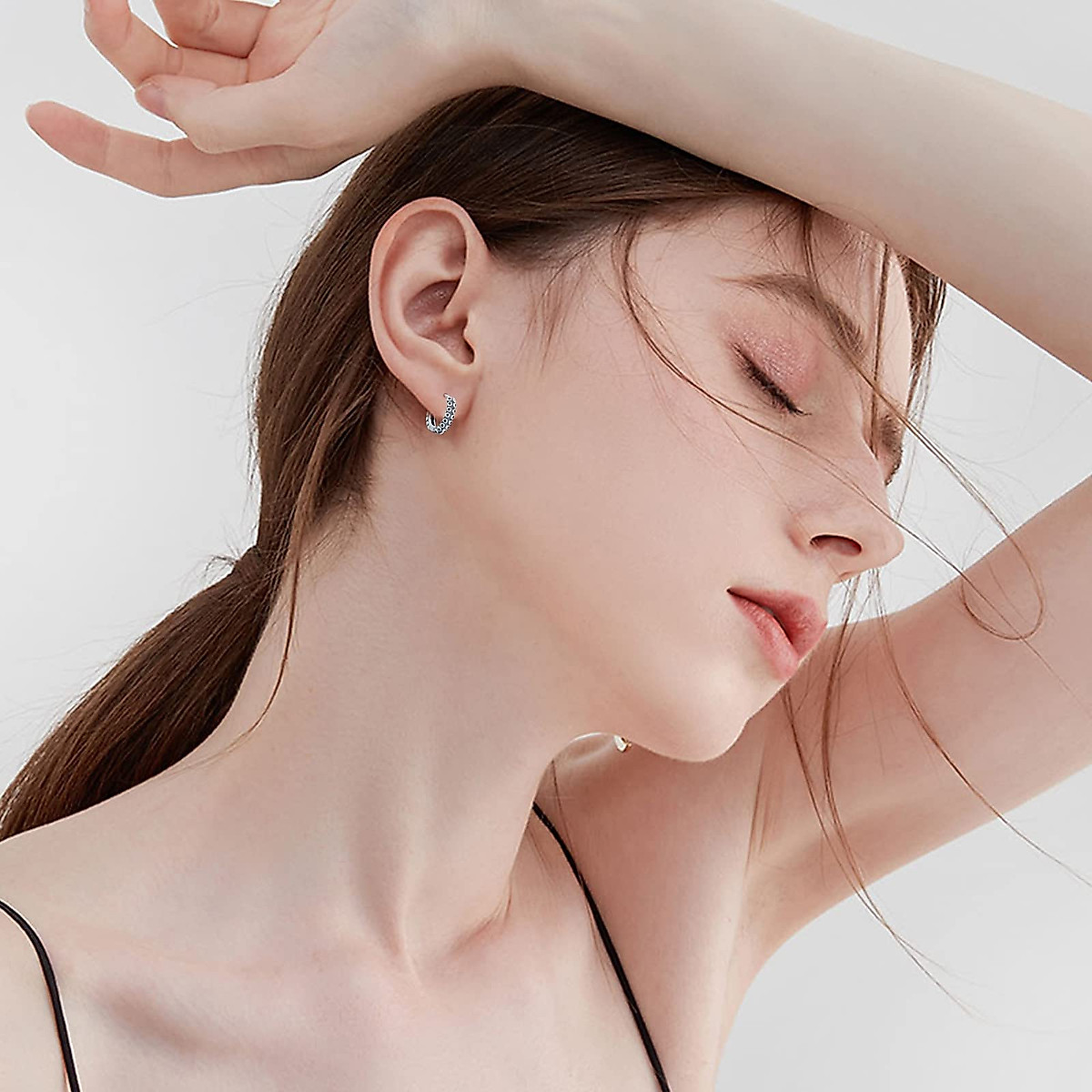 Octopus Tentacle Earrings Sterling Silver Hoop Earrings for Women Punk Goth Jewelry Birthday Gifts