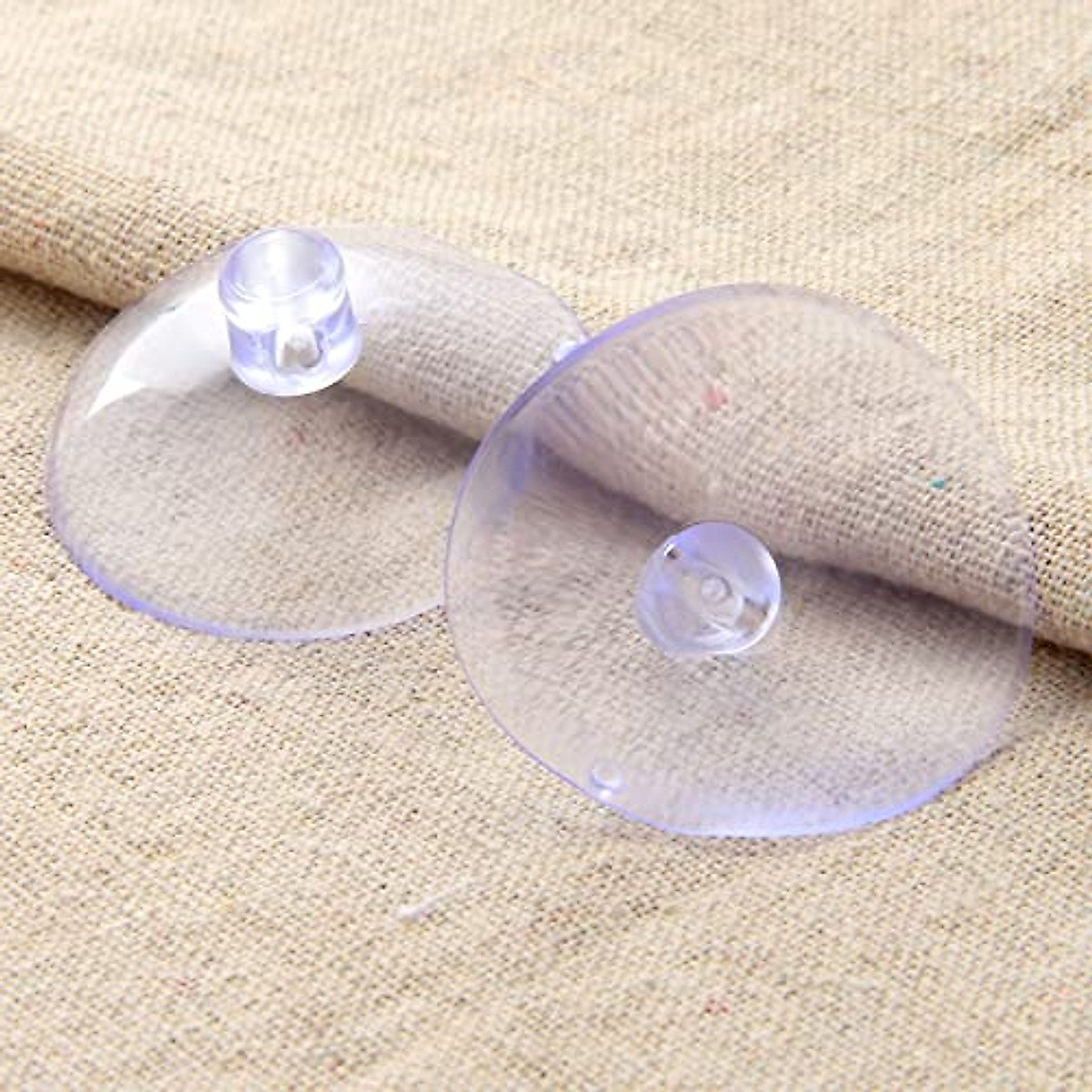 dophee 10pcs 40mm/1.57" Transparent Suction Cup Sucker for Window Wall Hook Hanger Kitchen Bathroom Smooth Surface