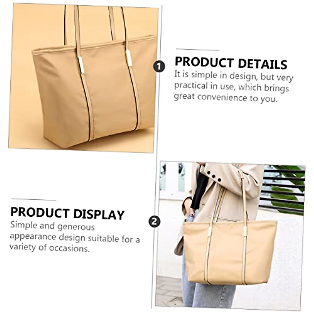 TENDYCOCO 1pc Shoulder Bags Canvas Shoulder Bag Canvas Tote Bags Tote Bag for Women Tote Bag Girls Single Shoulder Pouch Handbag Women Casual Bag All-match Shoulder Pouch One-shoulder Bag