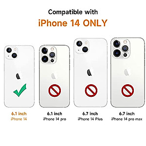 YESPURE for iPhone 14 Crossbody Case,iPhone 14 Case with Adjustable Lanyard Neck Cord Clear Soft Slim Thin TPU Anti-Scratch Not Yellowing Shockproof Protective Phone Cover 6.1 inch 2022 - Beige