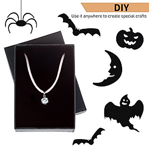 12PCS Black Self Adhesive Felt Sheets Adhesive Back Sheets Sticky Back Felt Fabric Sheets with Adhesive Backing for Sewing DIY Crafts(A4 Size)