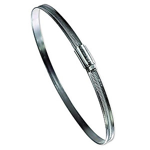 Eclipse Professional Tools ECW1-9 W1 Bag of 10 170-200mm (6 ⅝" - 7 ⅞") Mild Steel Worm Gear Hose Clamps