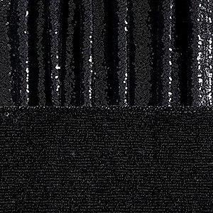Black Sequin Backdrop Curtain Black Backdrop 2 Panels 2ftx8ft Curtain Drapes Sequin Background for Parties Shimmer Wall Backdrop Cloth
