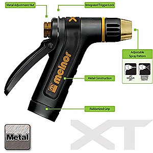 Melnor XT200 Heavy-Duty Metal Hose Lawn and Garden Sprayer Nozzles, Basic