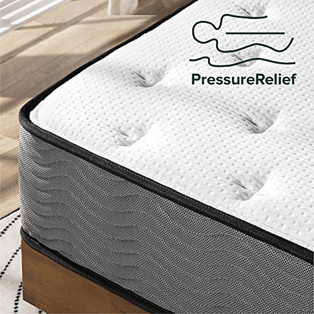 ZINUS 10 Inch Support Plus Pocket Spring Hybrid Mattress / Extra Firm Feel / Heavier Coils for Durable Support / Pocket Innersprings for Motion Isolation / Mattress-in-a-Box, Full