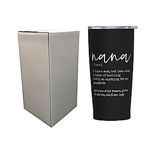 Yipaidel 20 OZ Tumbler for Nana - Insulated Travel Coffee Mug with Lid, Rainbow Nana Gifts from Grandkids, Birthday & Christmas Gifts for Grandma, Personalized Grandma Mug
