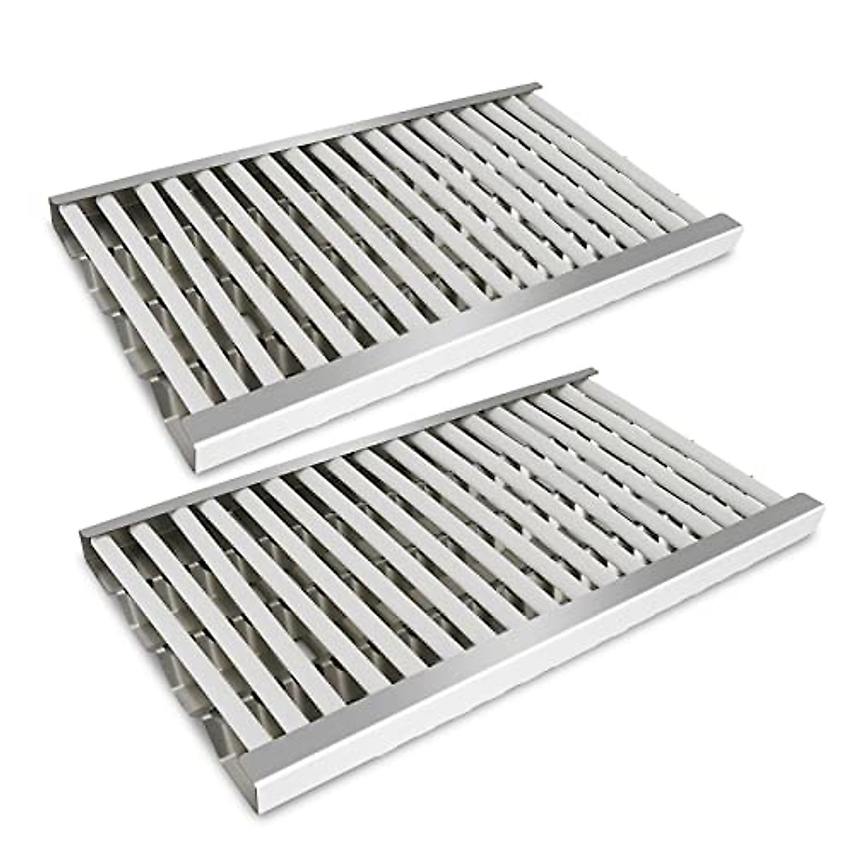 Plowo 18 5/8" Stainless Steel Grill Heat Plates Replacement for BGB48-BQRL, BGB48-BQRN, 48DBQAR, 48DBQR, 48EBQAR, BGA27-BQ, BGA27-BQR, BGA36-BQARL, BGA36-BQARN, Ceramic Rod Complete DCS Radiant Tray