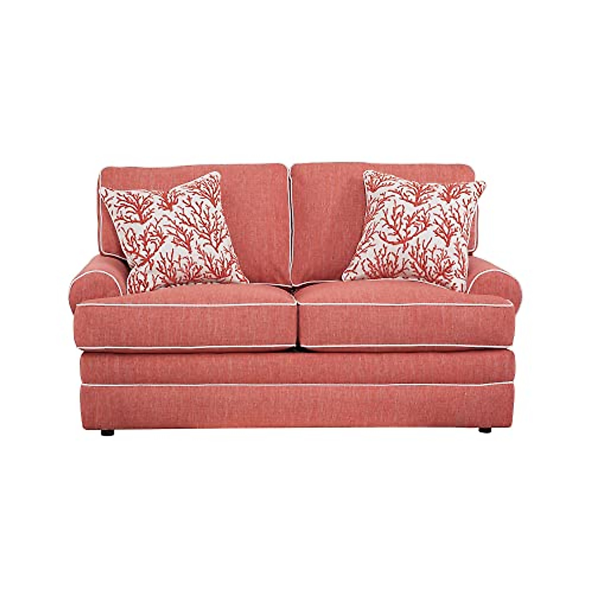 American Furniture Classics Coral Springs Model 8-020-S260C Loveseat with Two Matching Pillows