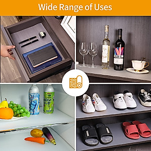 PABUSIOR Refrigerator Liners Mats Washable, 8PCS EVA Transparent 11.8"x17.7" Fridge Shelf Liner, Easy to Cut, Waterproof, Reusable Refrigerator Pads for Fruit, Vegetable Drawers, (Clear Placemat)