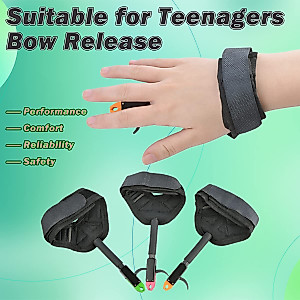 ZSHJGJR Archery Bow Release Aid - 360° Metal Pliers Jaws Compound Wrist Release for Children Youth Teens Junior Kids