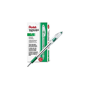Pentel R.S.V.P. Ballpoint Pen, Medium Point, Green Ink (BK91-D) 12 Total