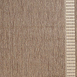 Couristan Recife 1681/1500 Wicker Rug, 5-Feet 3-Inch by 7-Feet 6-Inch, Stitch/Cocoa/Natural