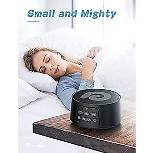 Dreamegg White Noise Machine - D3 Pro Sound Machine for Adults, Rechargeable Sound Machine for Sleeping, 29 HiFi Sound, Battery/Adapter, Auto-Off Timer, Portable Sound Machine for Baby Home Travel