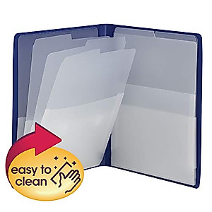 Smead Organized Up Multi Pocket Organizer, Eight Pockets, Letter Size, Dark Blue