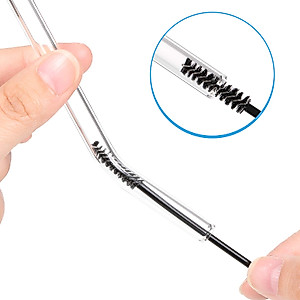 Hummingbird Feeder Cleaning Brush Mini Nylon Brush Set Brush Cleaner for Baby Bottles, Tubes, Jars, Bird Feeder (12 Pieces)