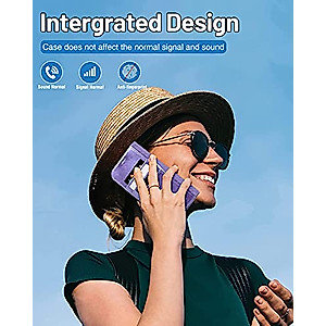 OCASE Compatible with iPhone 13 Wallet Case, PU Leather Flip Folio Case with Card Holders RFID Blocking Kickstand [Shockproof TPU Inner Shell] Phone Cover 6.1 Inch 2021 (Purple)