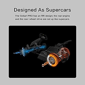 Segway Ninebot Electric GoKart Pro, Outdoor Race Pedal Go Karting Car for Kids and Adults, Adjustable Length and Height, Ride On Toys (Ninebot S MAX Included), Black