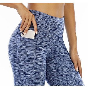 Heathyoga Women's Yoga Pants with Pockets for Women Bootcut Wide Leg Pants for Women High Waisted Workout Pants Ocean